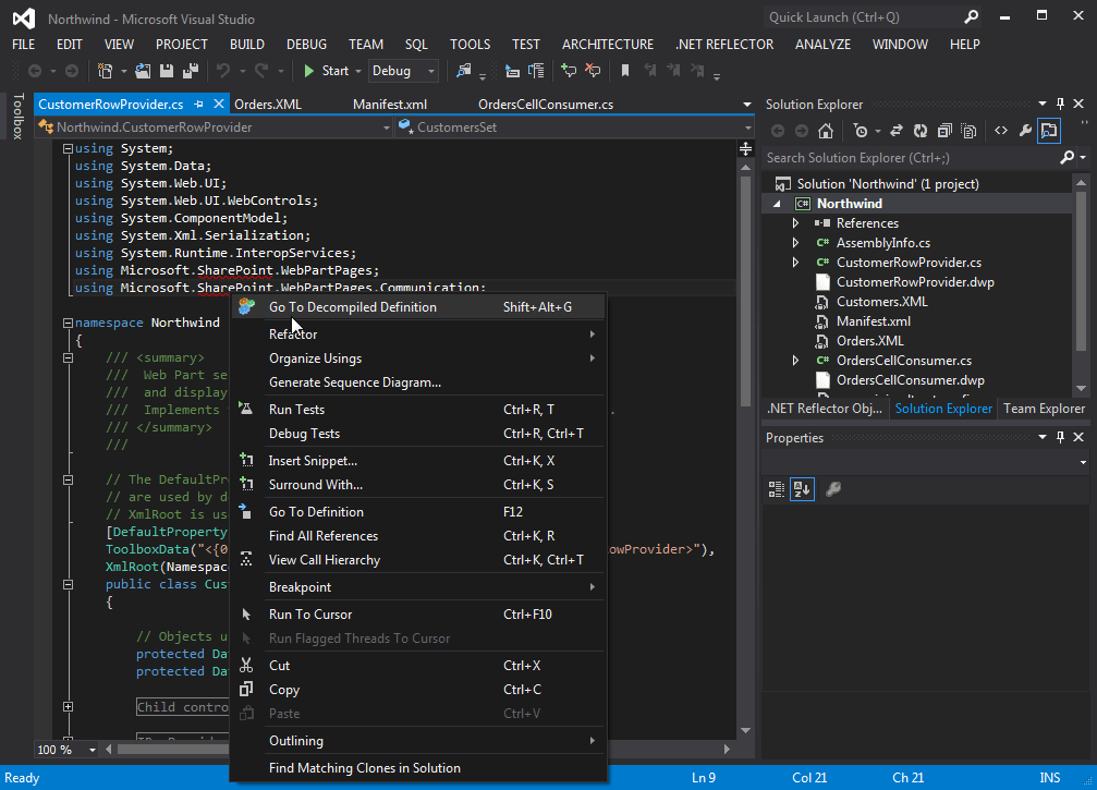 Net Decompiler Decompile Any Net Code Net Reflector 1739