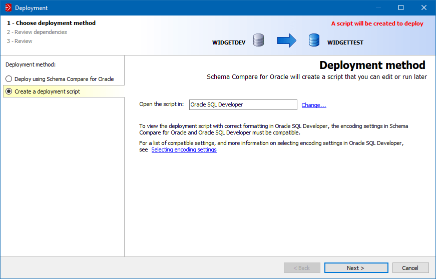 Oracle Schema Compare Tools Design Talk