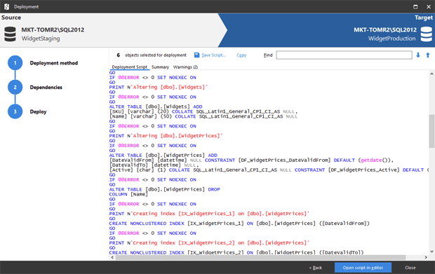 Sql Compare Compare And Synchronize Sql Server Schemas