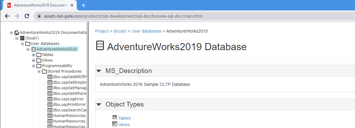 Database Documentation Generator For Sql Server Sql Doc 3955