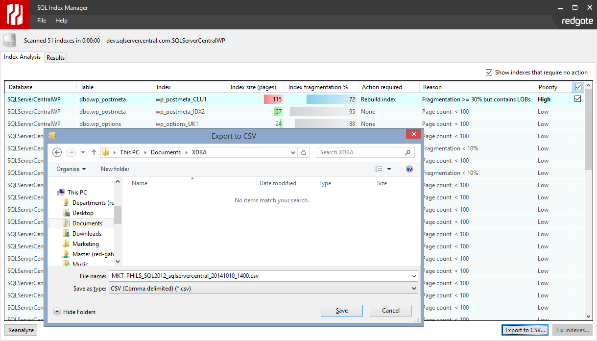 Sql Index Manager Analyze Manage And Fix Fragmented Sql Server Indexes